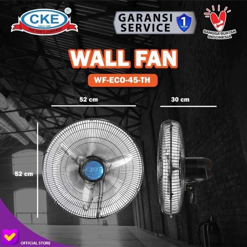 Promo Cke Wall Fan Wf-eco-45-th 18 Inch Kipas Angin Dinding Tembok ...