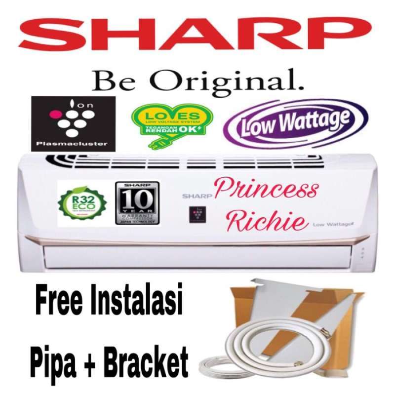 Promo Ac Sharp 1/2pk Ah-ap5uhl Low Watt Plasmacluster Free Pemasangan ...