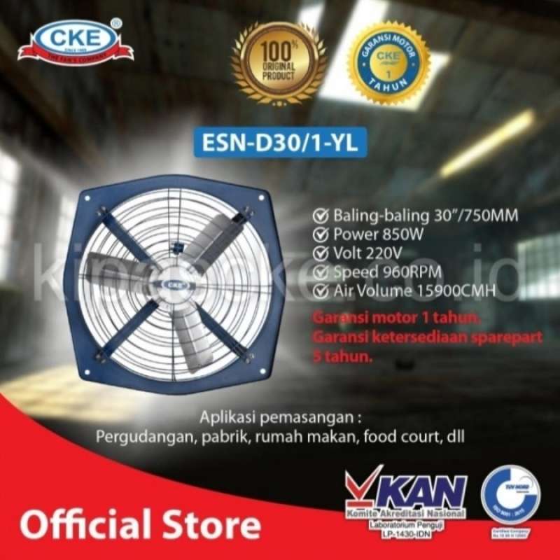 Promo Industrial Fan 30 Inch Exhaust Fan Dinding 30 Inch Fan Heavy Duty ...