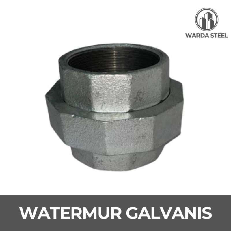Jual Watermur Galvanis 1 Besi Drat - Union Water Mur Moor Moer 1 Inch ...
