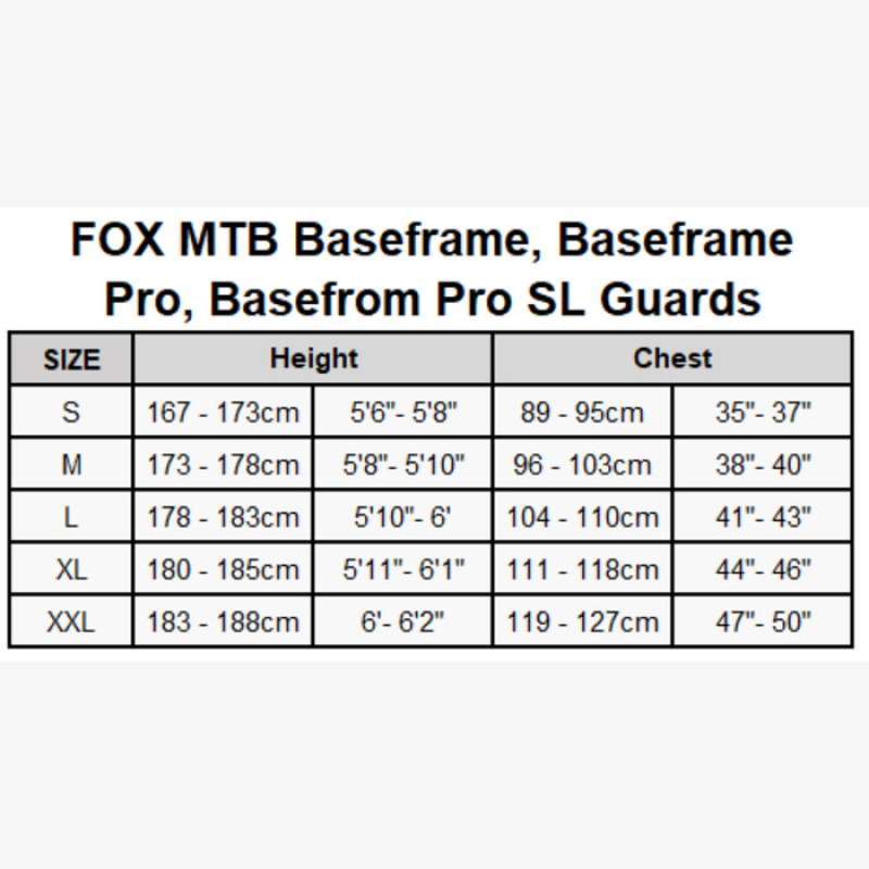 Promo Fox Racing Baseframe Pro D3o Chest Guard Mx Protection Breathable ...
