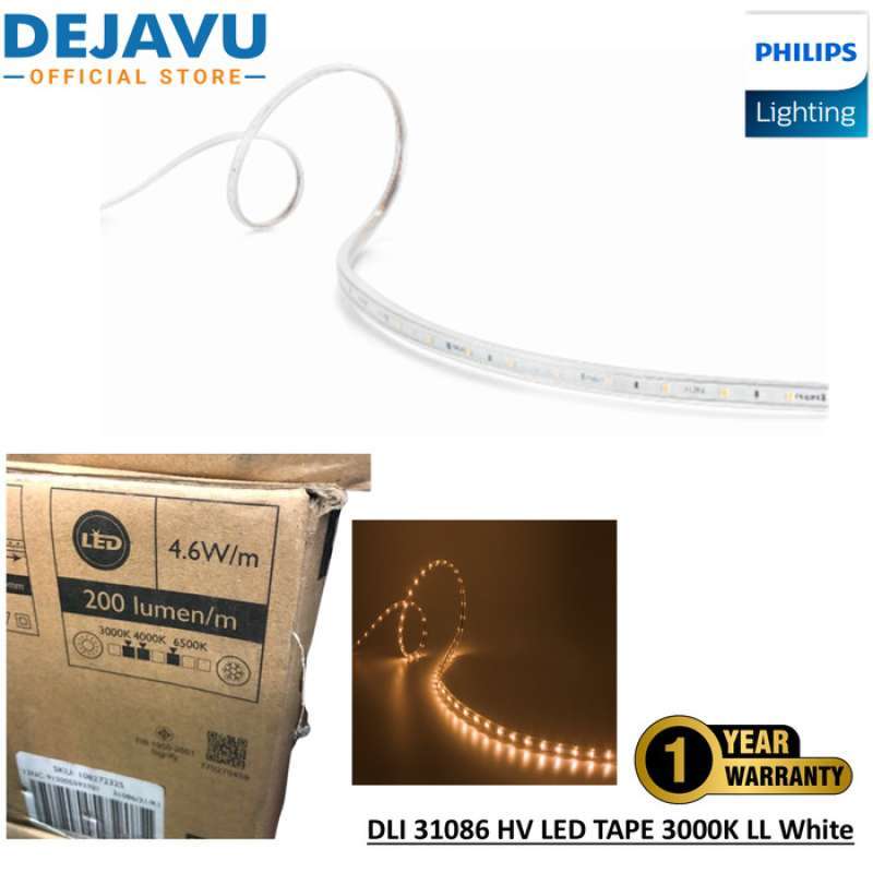 Promo Lampu Ledstrip Philips Dli 31086 Hv Led Tape 3000k Ll White ...