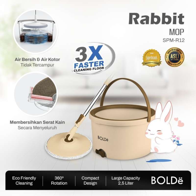 Jual Alat Pel Bolde Spin Mop Rabbit Di Seller Dapur Cantik Bee ...