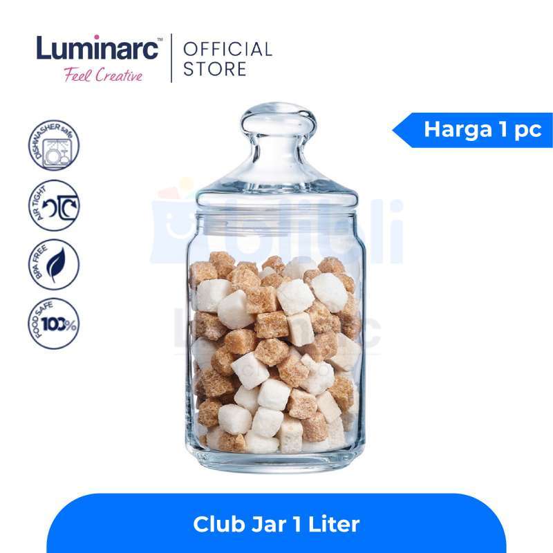 Promo Luminarc Toples Club Jar 1 Liter / Pc Diskon 10% Di Seller ...