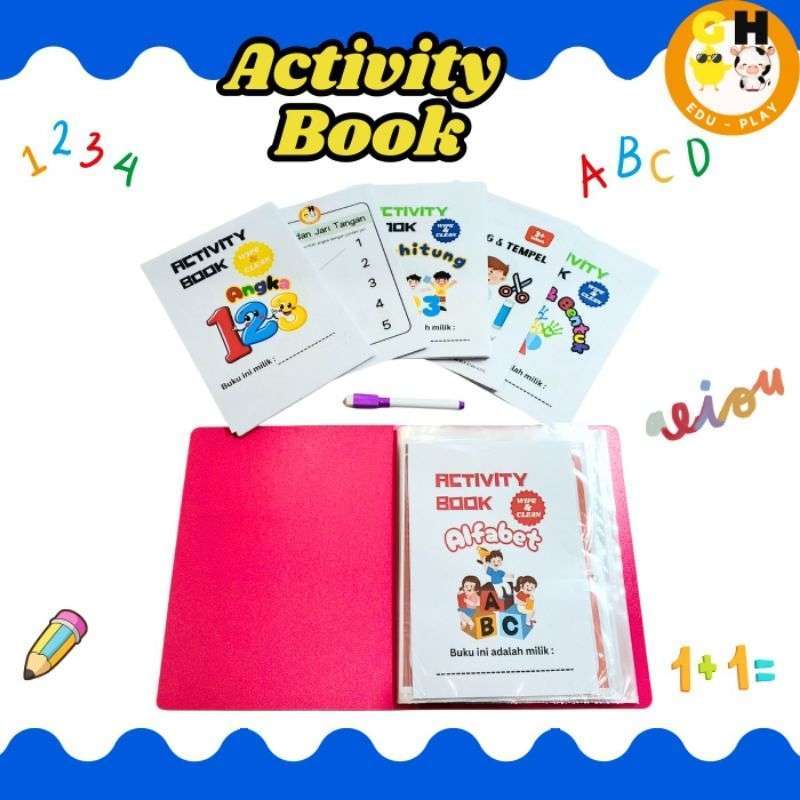 Jual Worksheet Anak Usia 2 - 6 Tahun Kb Paud Activity Book Wipe Clean ...