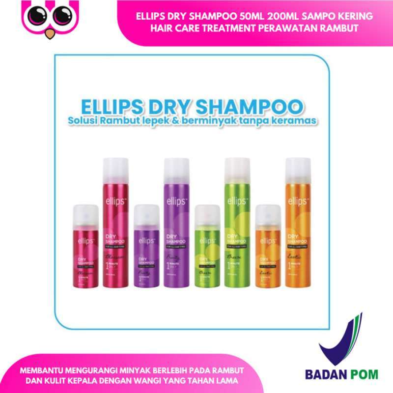 Jual Ellips Dry Shampoo 50ml 200ml Sampo Kering Hair Care Treatment ...