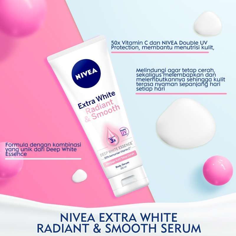 Jual NIVEA Extra White Radiant & Smooth Body Care Series Di Seller ...