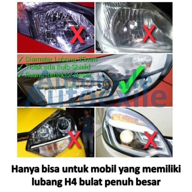 Jual Autovision Cr-50 Mini Biled H4 Ac DC Putih 6000k White Flat Cuf ...