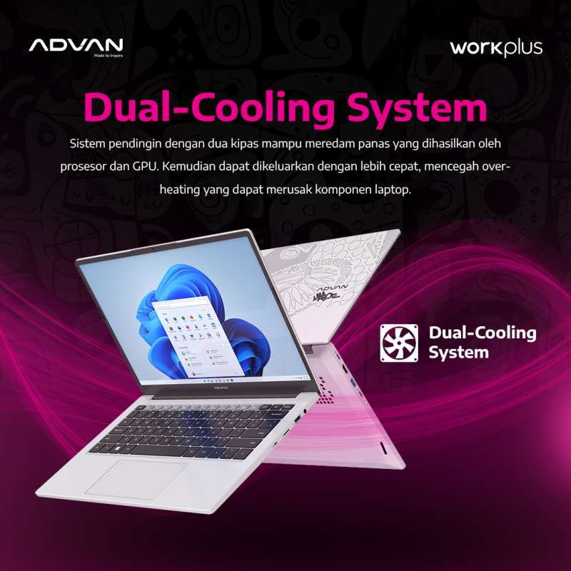Promo Advan X Darbotz Laptop Workplus Amd Ryzen 7 7735hs 16gb/512gb 14 Fhd Ips Windows 11 Diskon ...