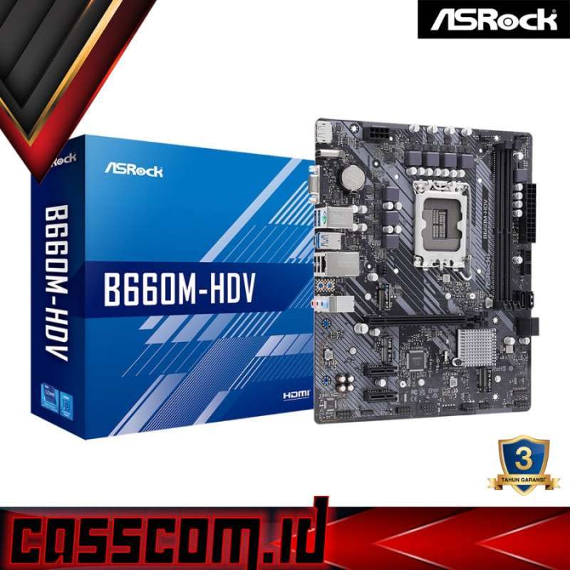 Jual Motherboard Asrock B660m-hdv - Intel Lga1700 Gen12 Ddr4 Usb3.2 ...