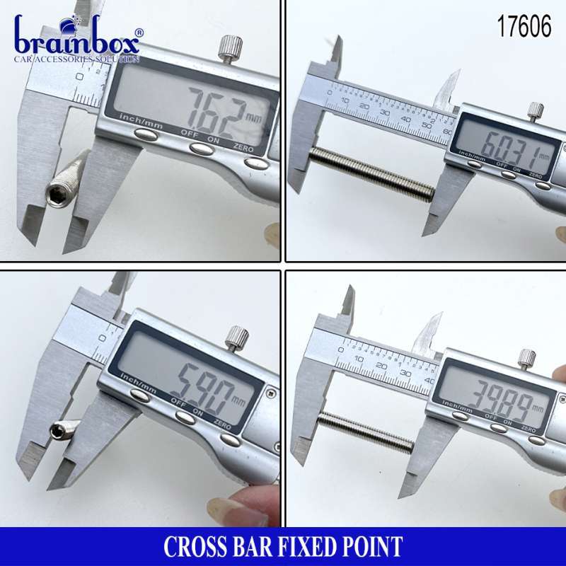 Jual Cross Bar Fixed Point Top Bolt Baut Atas Cross Bar Mobil - Hitam ...