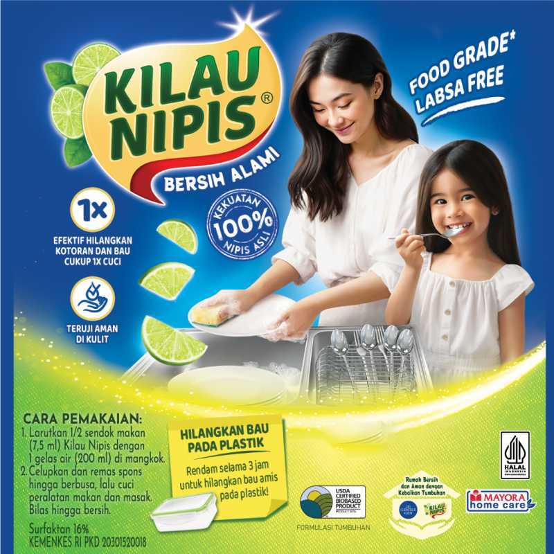 Promo Sabun Pencuci Piring Kilau Nipis Pouch 630 Ml Diskon 11% Di Seller Mayora Flagship Store ...