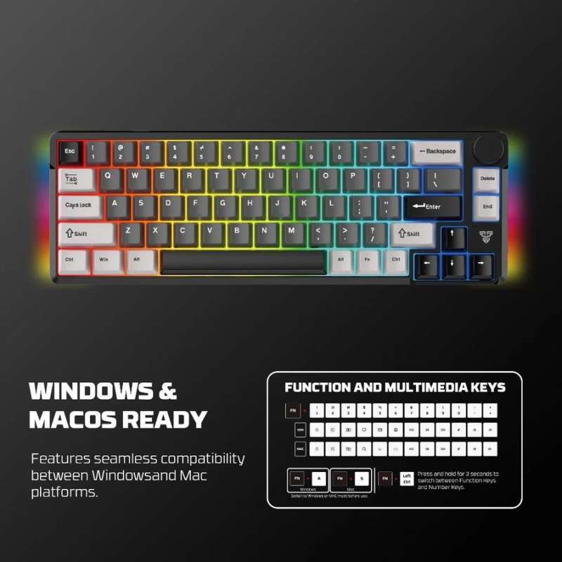 Jual Fantech Atom Pro 66 Mk919 Layout 65% Cherry Profile Wireless ...