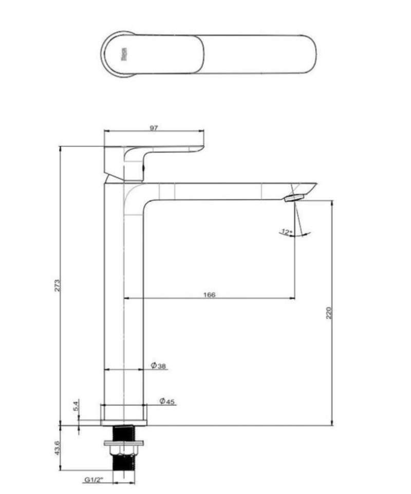 Jual Kran Dingin Single Lever Basin Faucet Roca Cala A5a376ec0t Di ...