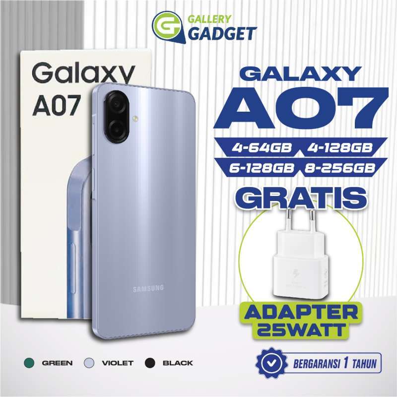 Jual Samsung Galaxy A07 4/64 4/128 6/128 8/256 GB Hp Android Garansi ...