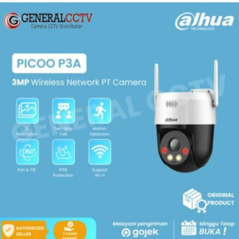 Jual Dahua Dh-p3ae-pv Picoo Series 3mp Wireless Network Pt Camera Di ...