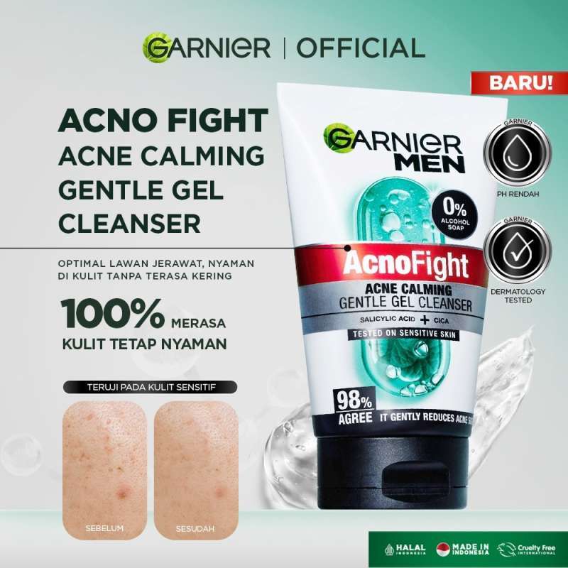 Promo Garnier Men Acnofight Acne Calming Gentle Low Ph Gel Cleanser ...