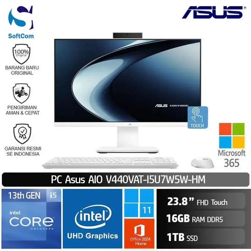 Jual Pc Asus Aio V440vat I5u7w5w Hm I5 13420h/16gb/1tb Ssd/23.8 Fhd ...