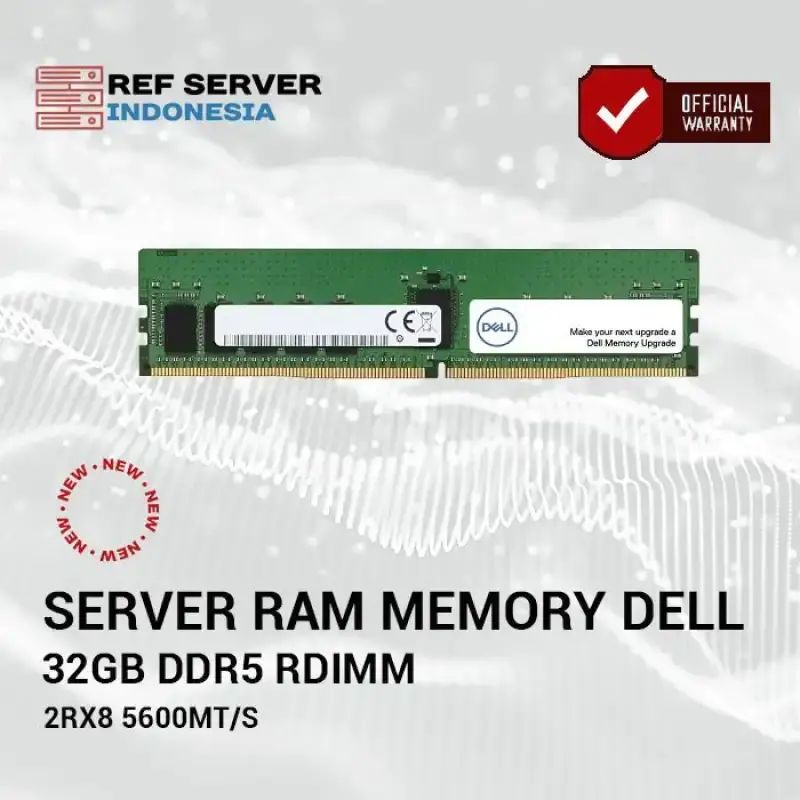 Jual RAM Server Memory Dell Upgrade - 32 GB - 2rx8 Ddr5 Rdimm 5600 Mt/s ...