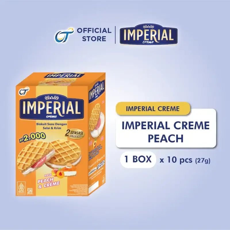 Promo Imperial Creme Peach 27 Gram [1 Box Isi 10 Pcs] Diskon 16% Di ...