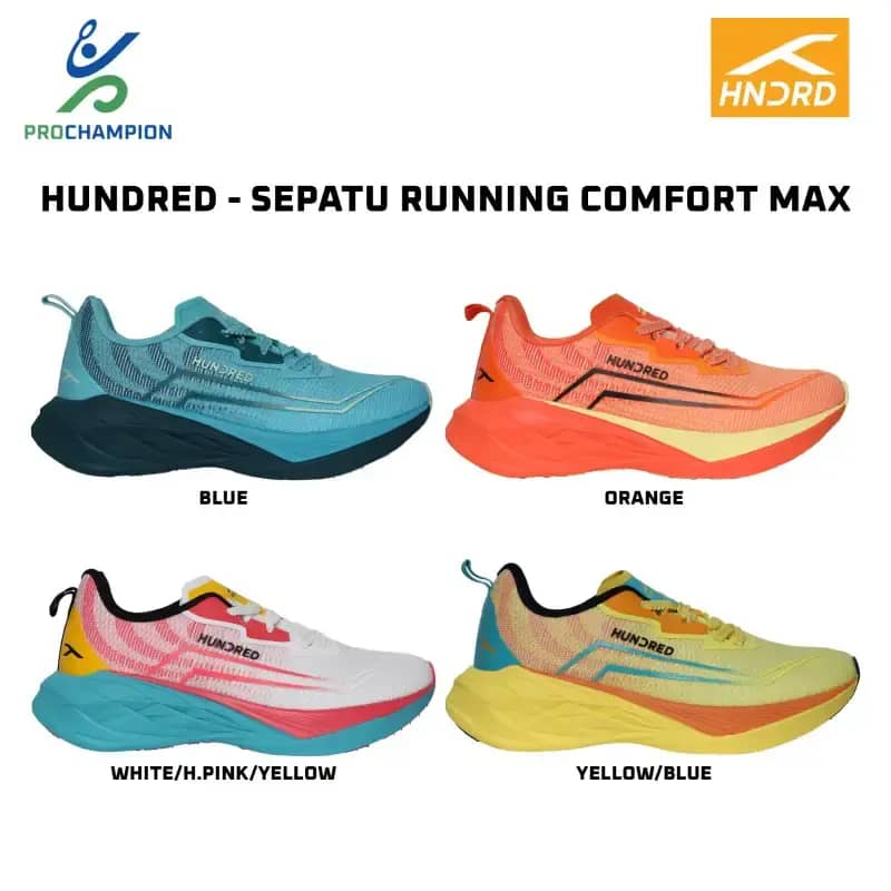 Promo Sepatu Running Hundred Comfort Max Series Diskon 10% Di Seller ...