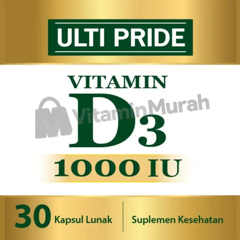 Jual Ulti Pride Vitamin D3 1000iu Isi 100 Kapsul Lunak Di Seller ...