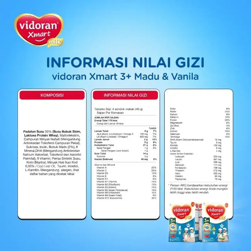 Jual Vidoran Xmart 3+ Box Kemasan 800 G Di Seller Apotek Heka Semarang ...