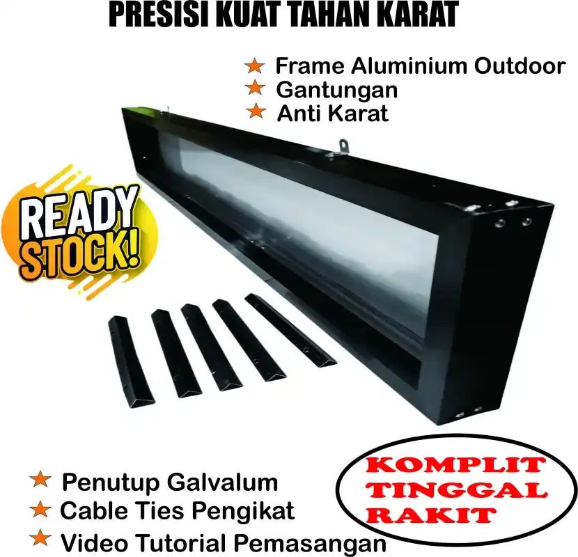Jual Frame Running Text Ukuran 16 X 64 / 20cm X 70 Cm - Dip Dudukan ...