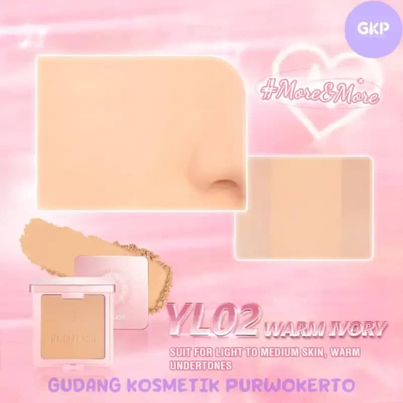 Jual Pinkflash Duo Effect Pressed Powder - Flawless Two Way Cake & No ...