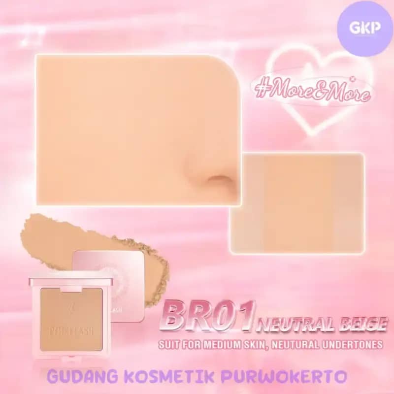 Jual Pinkflash Duo Effect Pressed Powder - Flawless Two Way Cake & No ...
