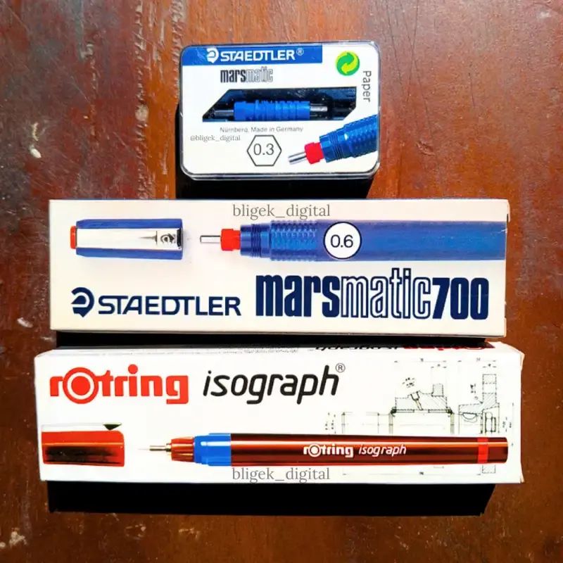 Jual Pen Isograph Rotring Dan Rapido Staedtler / Pulpen Gambar Teknik ...
