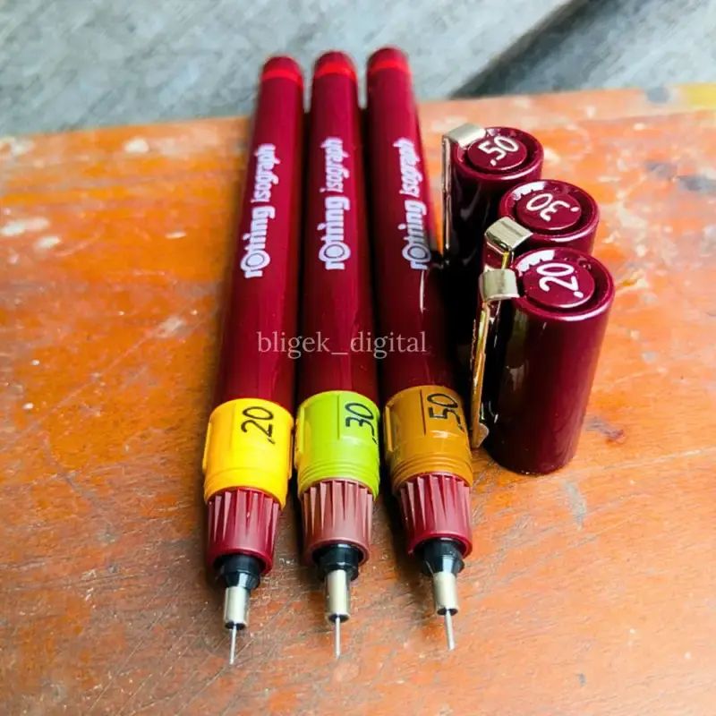 Jual Pen Isograph Rotring Dan Rapido Staedtler / Pulpen Gambar Teknik ...