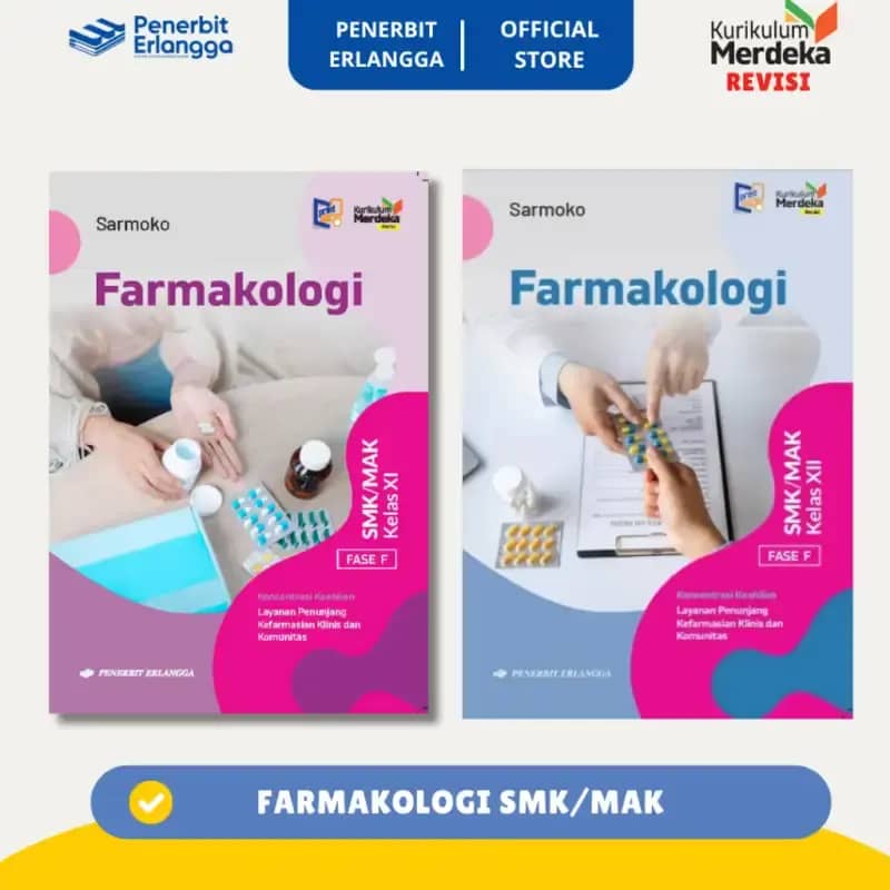 Jual [erlangga Official] Farmakologi Kelas 11 12 Smk/mak Kurikulum Merdeka Revisi - Kelas 12 Di ...