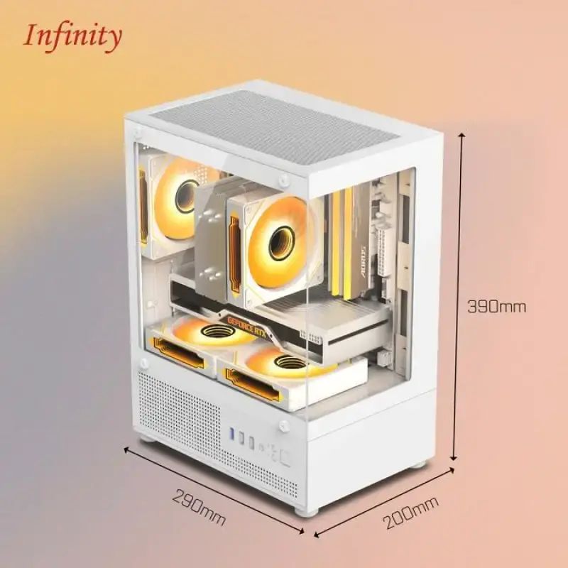 Jual Casing Pc Infinity Noir V2 (matx) 3.5 X 1/ 2.5x 1 / USB 2.0 X 2 ...