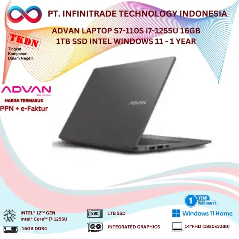 Laptop Advan I7 1 TB - 🔥 Harga & Spesifikasi Terbaru Mei 2026
