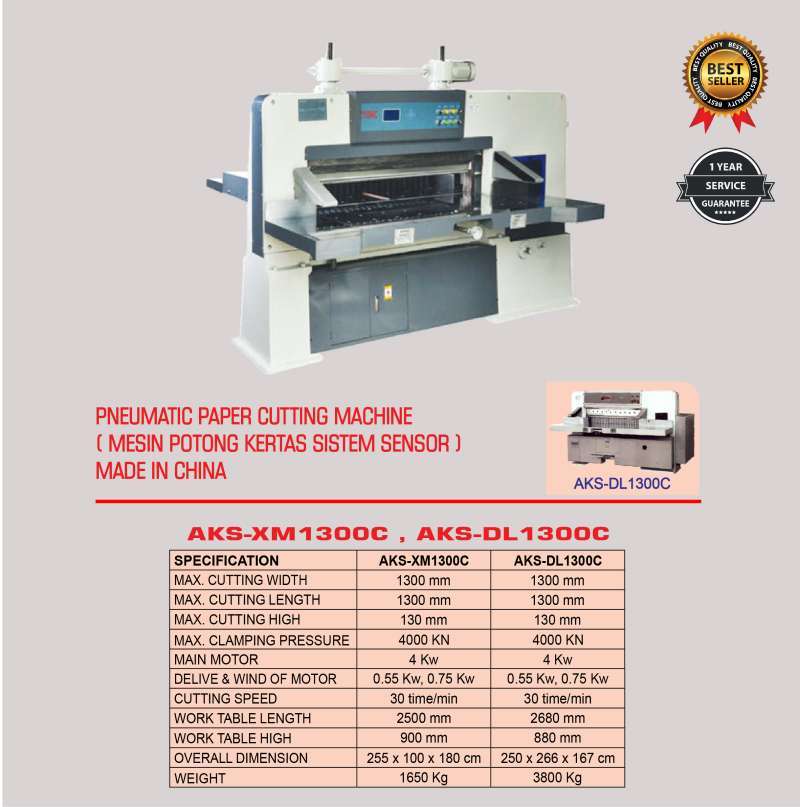 Jual Mesin Pemotong Potong Kertas Electric Paper Cutting 130 x 13 cm 4 ...