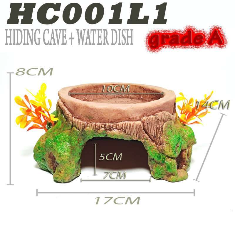 Promo Hc001l Hiding Cave 2in1 Hidingcave+waterdish Goa Tempat ...