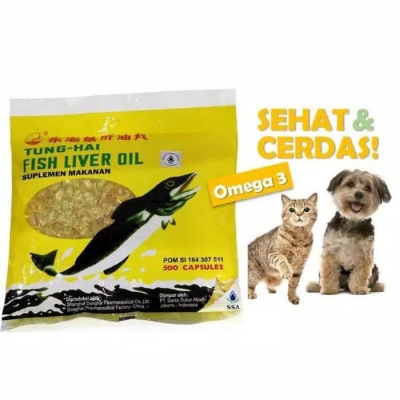 Promo Oem Fish Oil / Minyak Ikan Vitamin Kucing Anjing 1 Pack ( Isi 500 ...