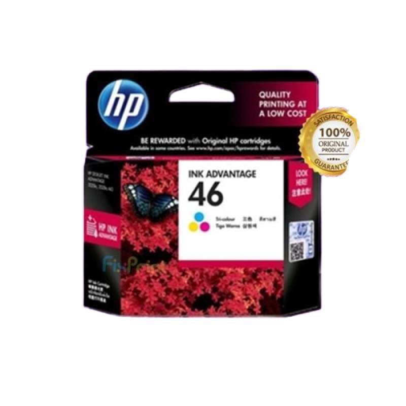 Promo Cartridge Hp 46 Tri Color Cz638aa Tinta Printer 2520hc 2029 2529 ...