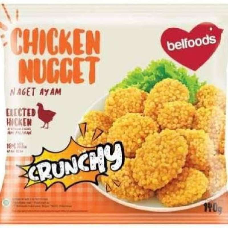 Jual Naget Ayam Chicken Nugget Crunchy Belfoods 140 Gram Di Seller ...