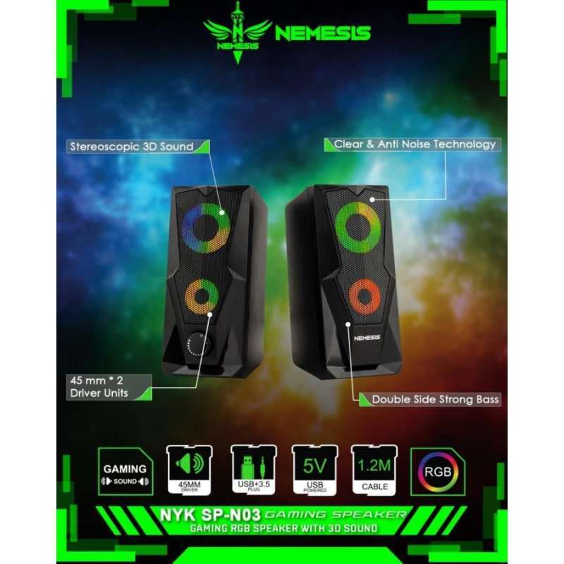 Jual NYK Nemesis SP-N03 / NYK SP-N03 / NYK SPN03 Gaming Speaker di ...