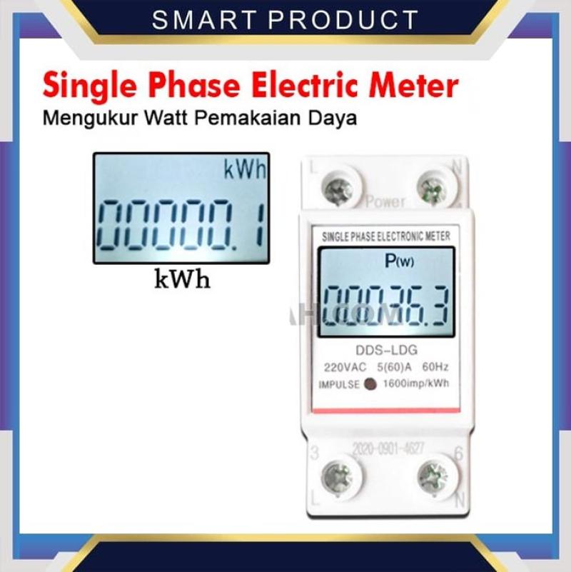 Promo Meteran Listrik H Meter Digital Smart Power 220 V 60a 1 Phase Diskon 15% Di Seller Esmee ...