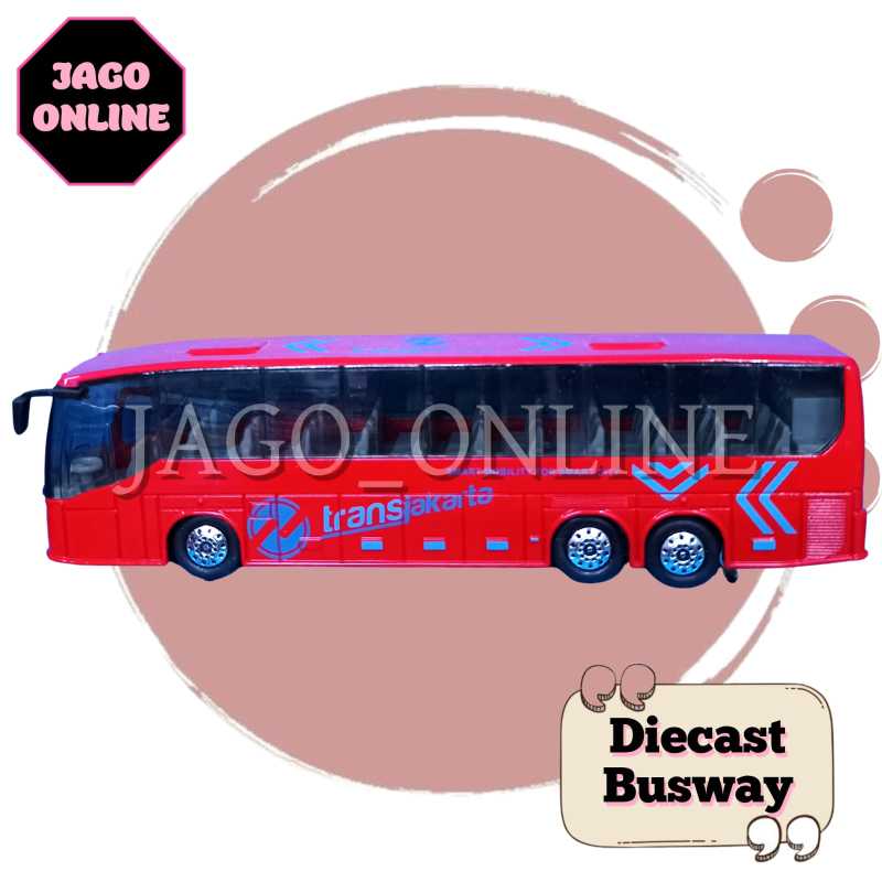 Promo Mainan Diecast Koleksi Anak Mobil Transportasi Umum Bus Bis ...