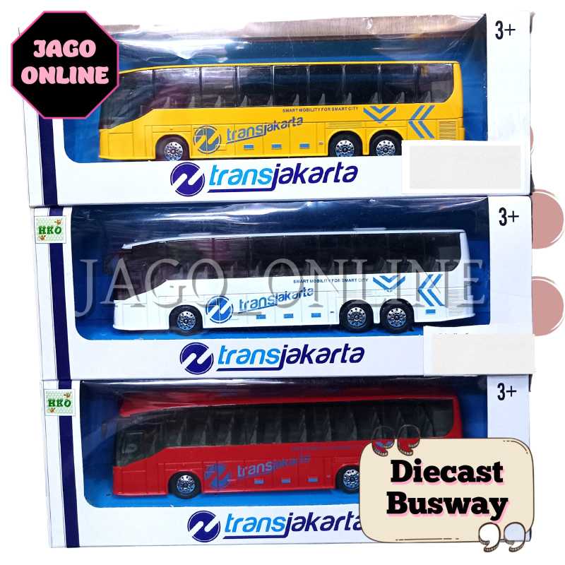 Promo Mainan Diecast Koleksi Anak Mobil Transportasi Umum Bus Bis ...