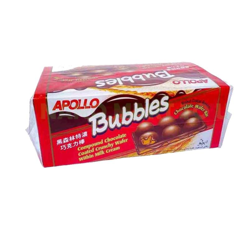 Jual Apollo Bubbles Biskuit Chocolate Wafer Bar 384gr Di Seller ...
