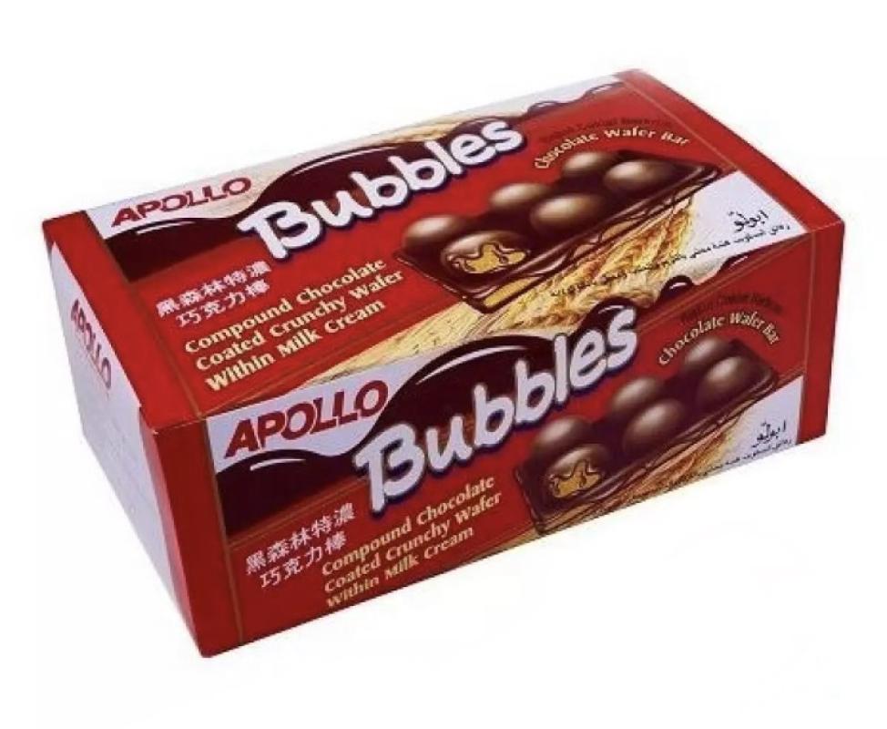 Jual Apollo Bubbles Biskuit Chocolate Wafer Bar 384gr Di Seller ...
