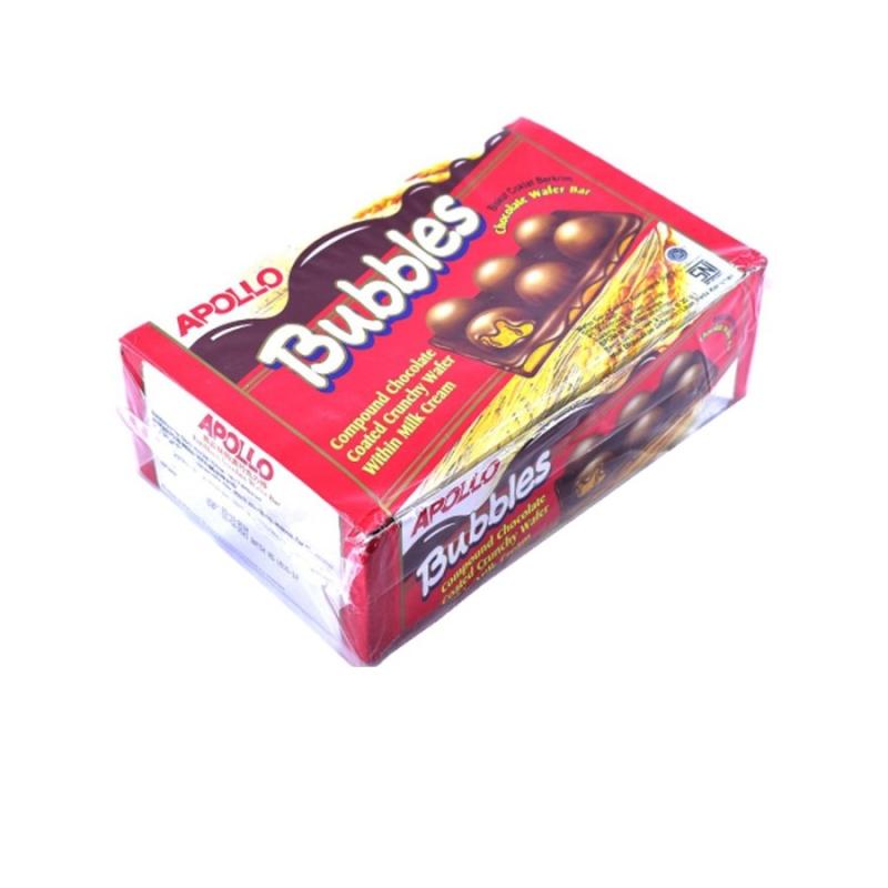 Jual Apollo Bubbles Biskuit Chocolate Wafer Bar 384gr Di Seller ...