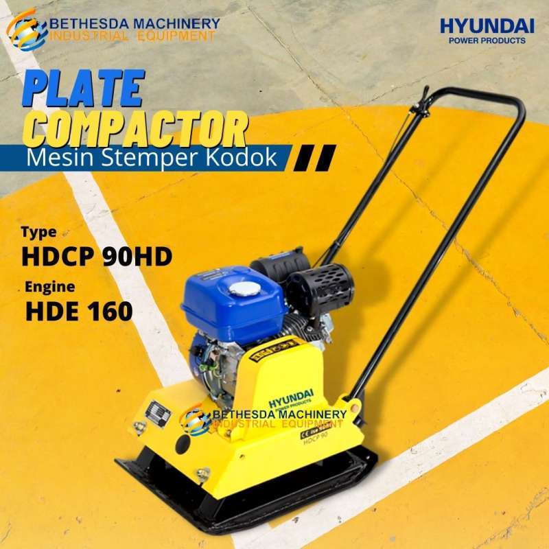 Jual Mesin Stemper Kodok Hyundai / Plate Compactor Engin 5.5 Hp Hdcp 90 ...