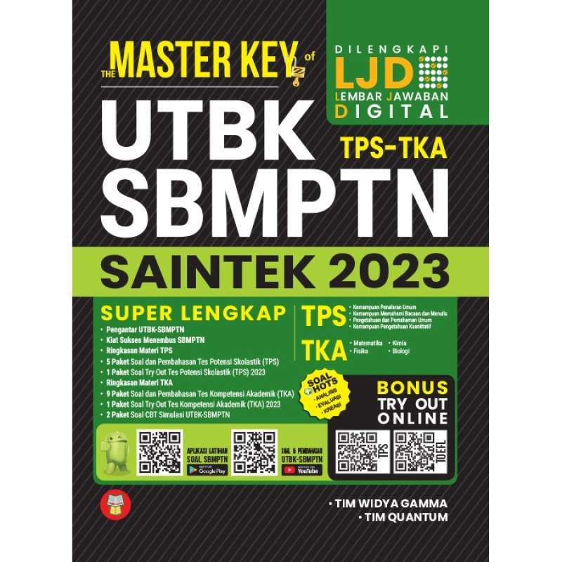Promo Buku The Master Key Utbk Tps Tka Sbmptn Saintek 2023 Yrama