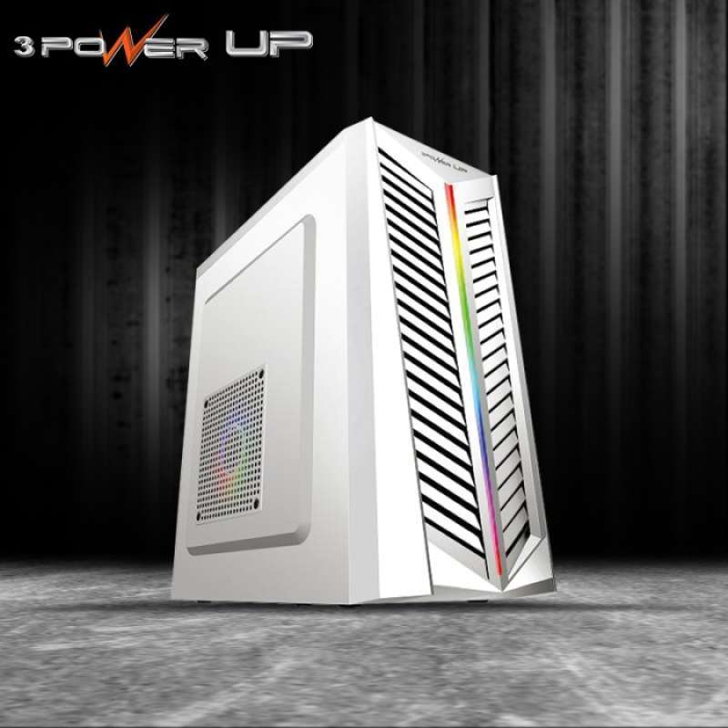 Promo Casing PC Office Gaming 3Power Up POWERMAX m-ATX with PSU 500W ...